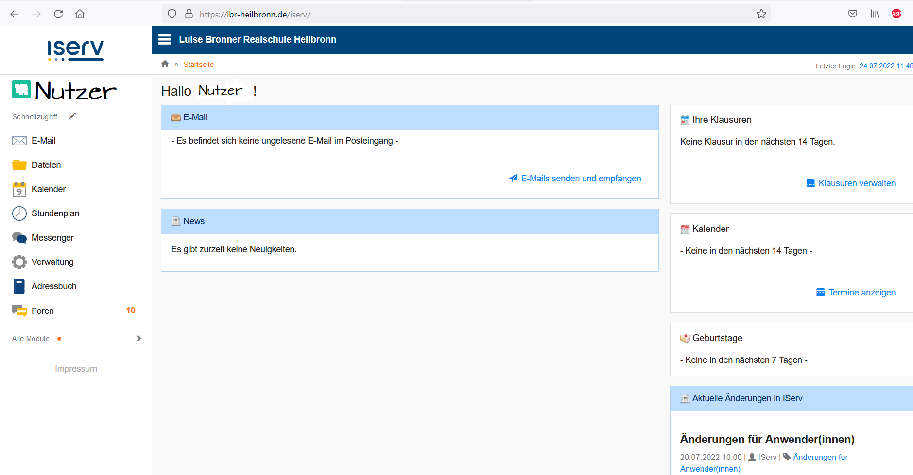 Umstellung von Teams auf ISERV – Luise Bronner Realschule